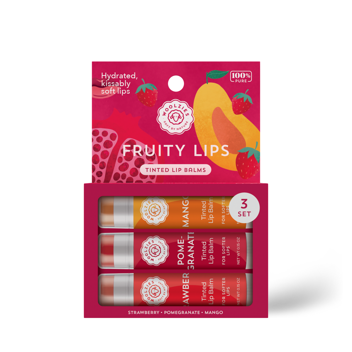 Fruity Lips Set of 3 – Woolzies.com