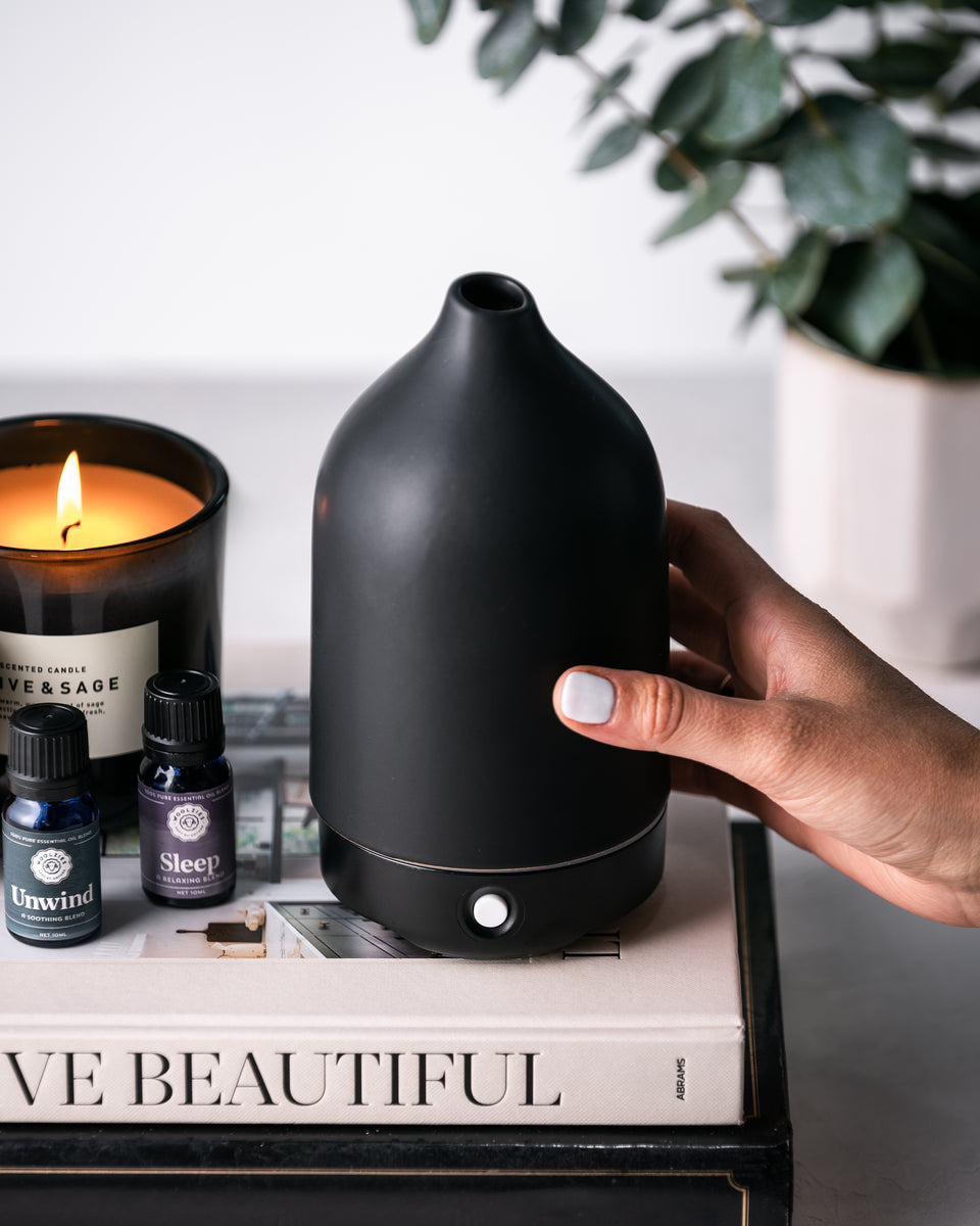 Black Ceramic Glass Diffuser – Woolzies.com