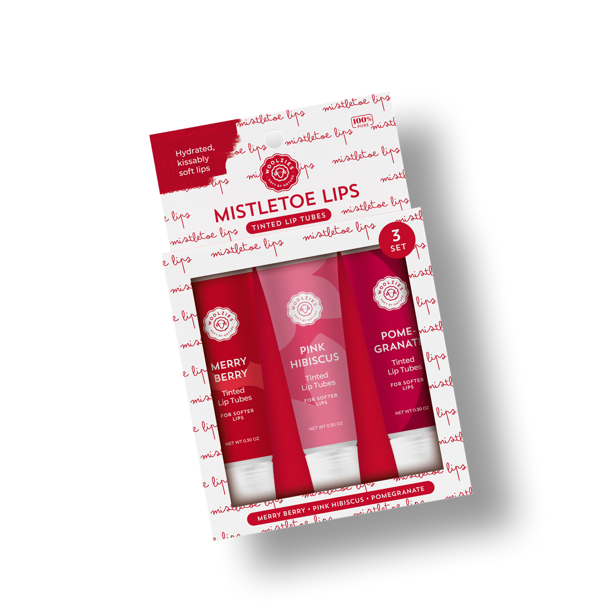 Mistletoe Lips Lip Tube Set Of 3 – Woolzies.com