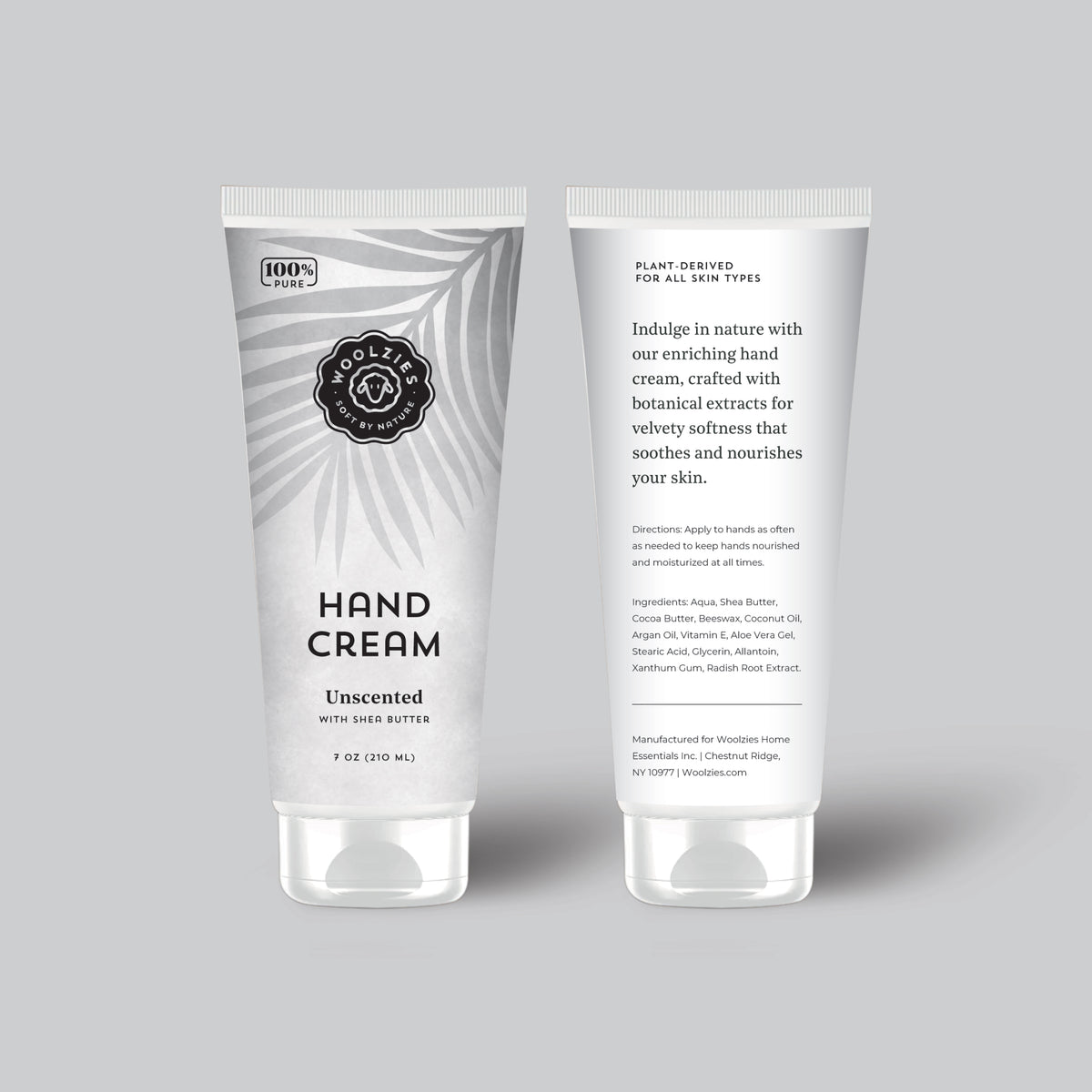 7oz. Unscented Hand Cream – Woolzies.com
