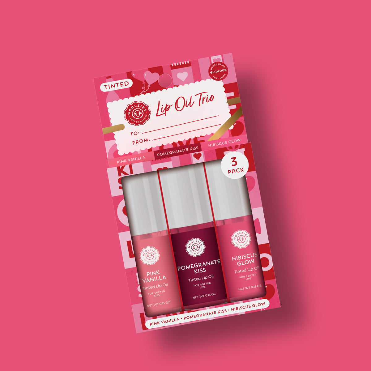 Tinted Lip Oil Trio – To & From - Love in Every Glow 💋 – Woolzies.com