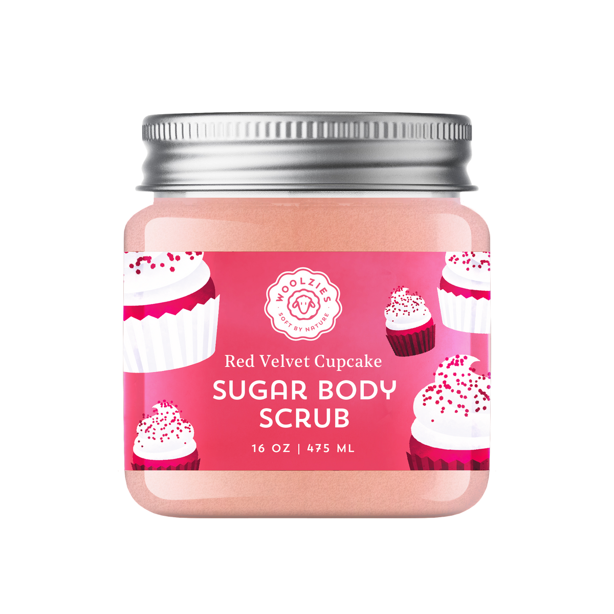 16oz. Red Velvet Cupcake Sugar Body Scrub – Woolzies.com