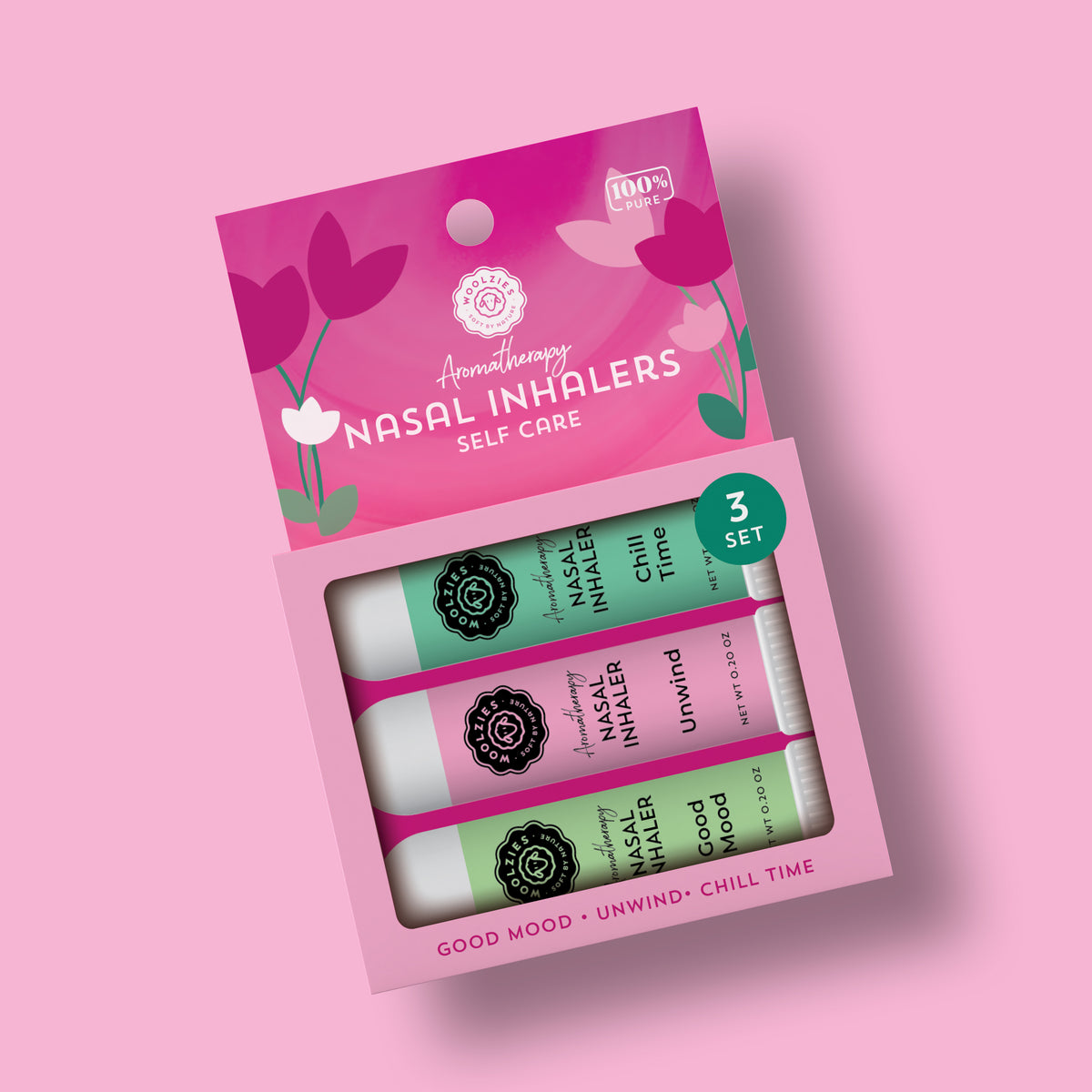 Self Care Set Of 3 Nasal Inhalers – Woolzies.com