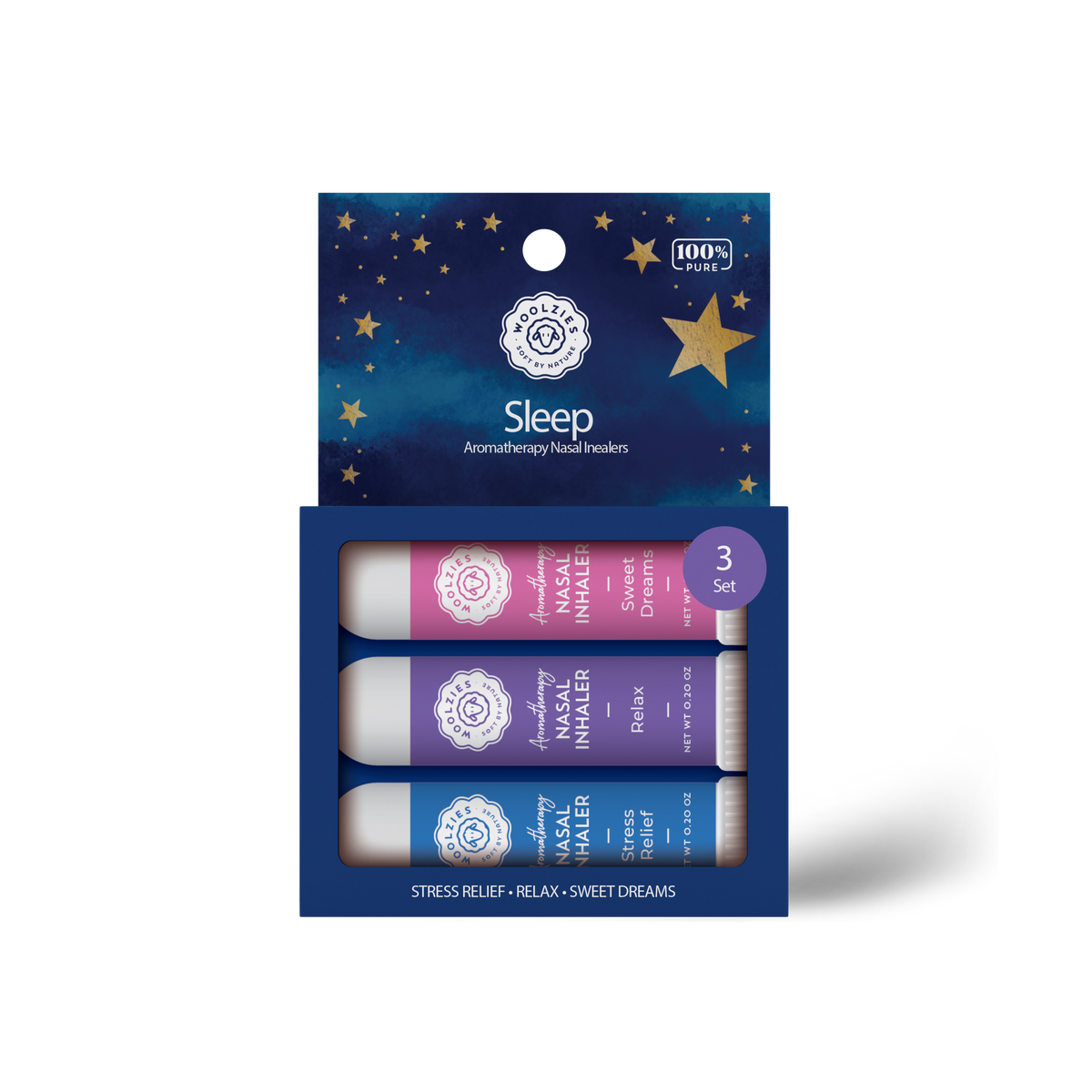 Sleep Aromatherapy Nasal Inhalers Collection Set of 3 – Woolzies.com