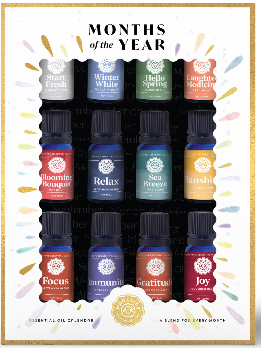 Months Of the Year Essential Oil Calendar – Woolzies.com
