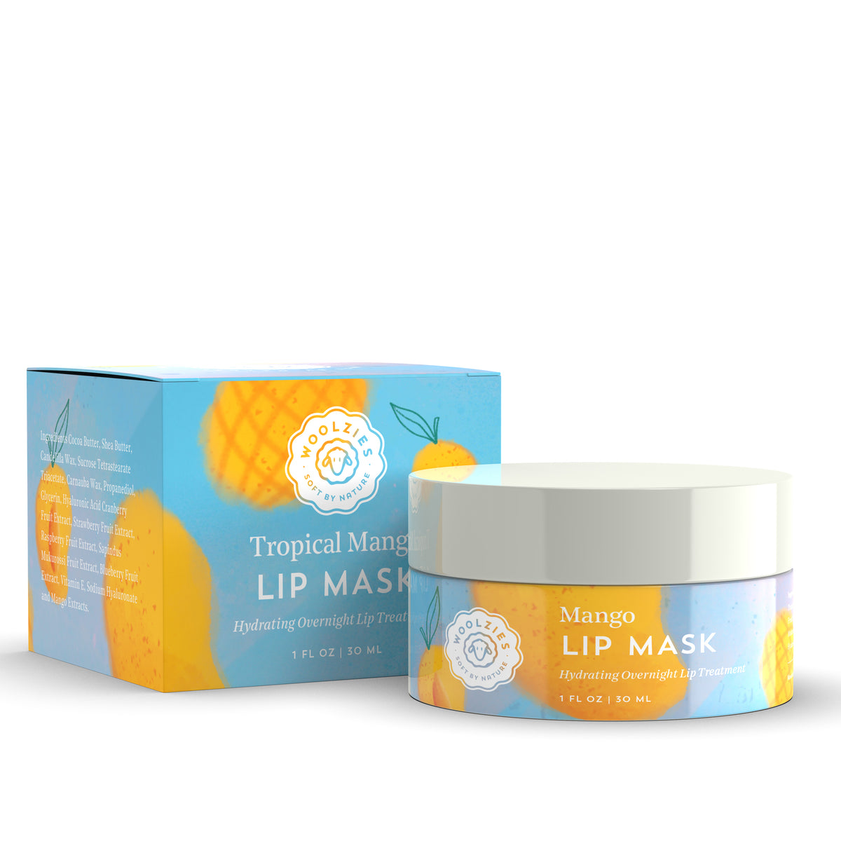 1oz. Tropical Mango Lip Mask – Woolzies.com